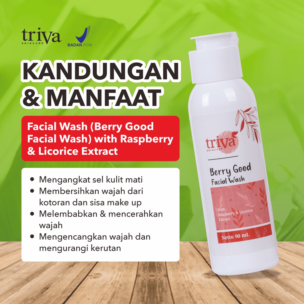 Jual Facial Wash triva skincare pengangkat sel kulit mati pelembab dan ...