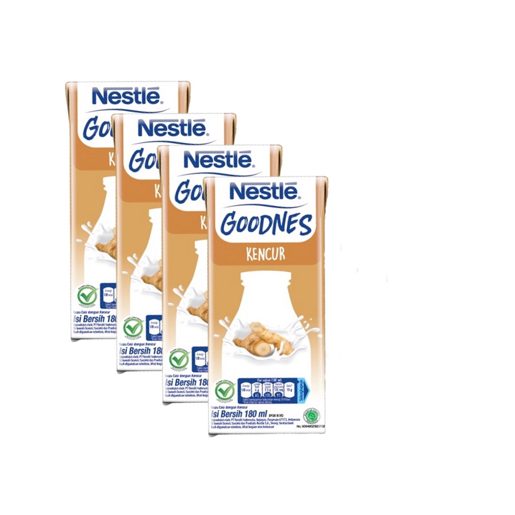 Jual Nestle GOODNES Susu UHT Kencur 4 x 180ml | Shopee Indonesia