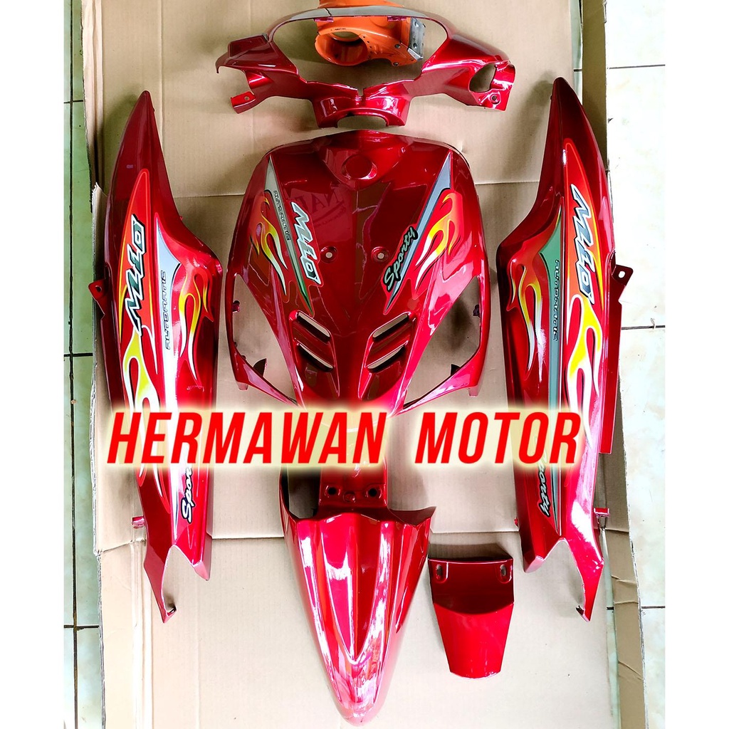 Jual FULL BODY HALUS MIO SPORTY MERAH MAROON Yamaha Mio Tahun 2003 s/d ...
