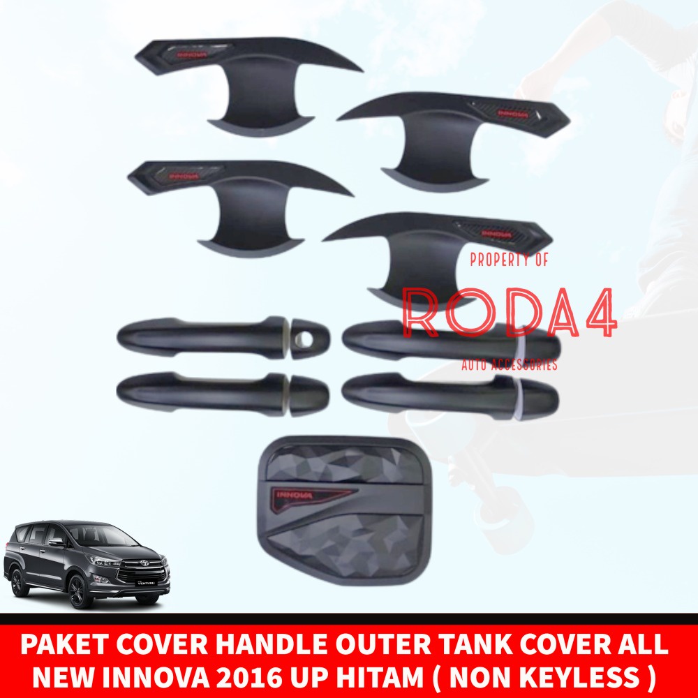 Jual Paket Outer Handle Pegangan Pintu Mobil Tank Cover All New Innova 2016 2017 2018 2019 2020 ...
