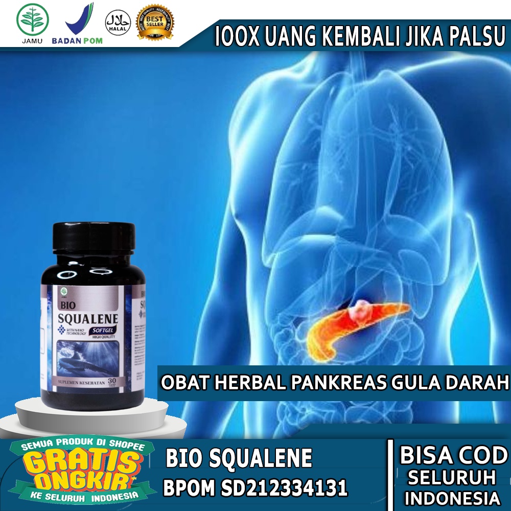 Jual Biosqualene Obat Herbal Pankreas Insulin Diabetes Kencing Manis ...