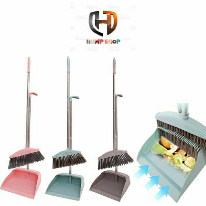 Jual SAPU KOREA / SAPU MODERN HIJAU/ SET SAPU / PENGKI SISIR / Sapu set ...