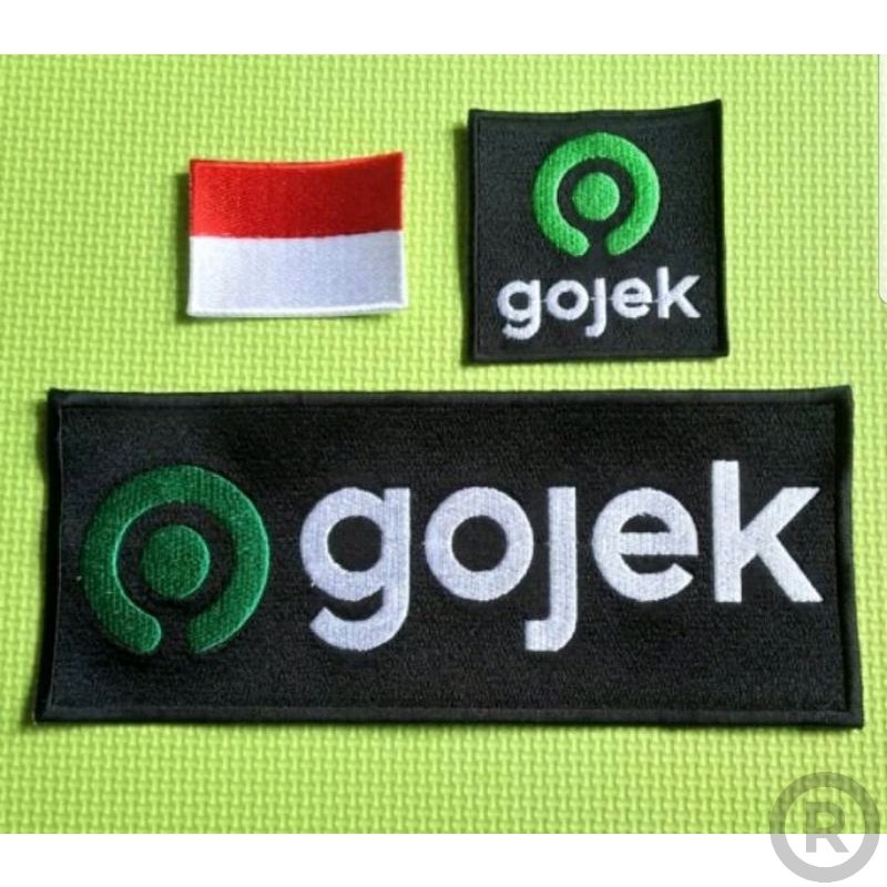 Jual Bordir Logo Emblem Patches Bet Badge Gojek Baru Bendera Indonesia ...