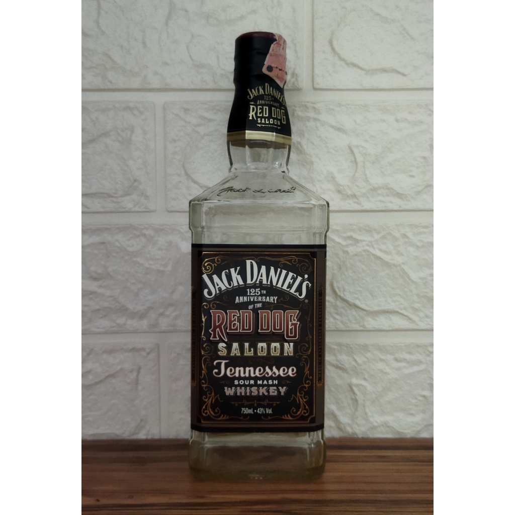 Jual Botol bekas Jack Daniels Red Dog Saloon 750ml | Shopee Indonesia