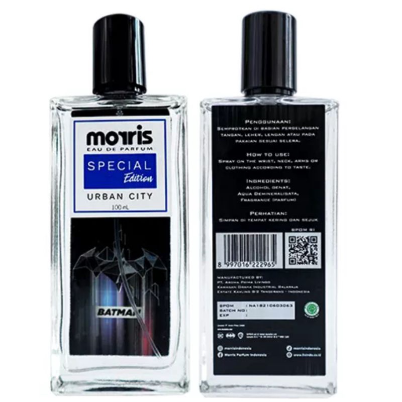 Jual MORRIS Parfum EDP 100ml Urban City Batman Edition Parfum Pria ...