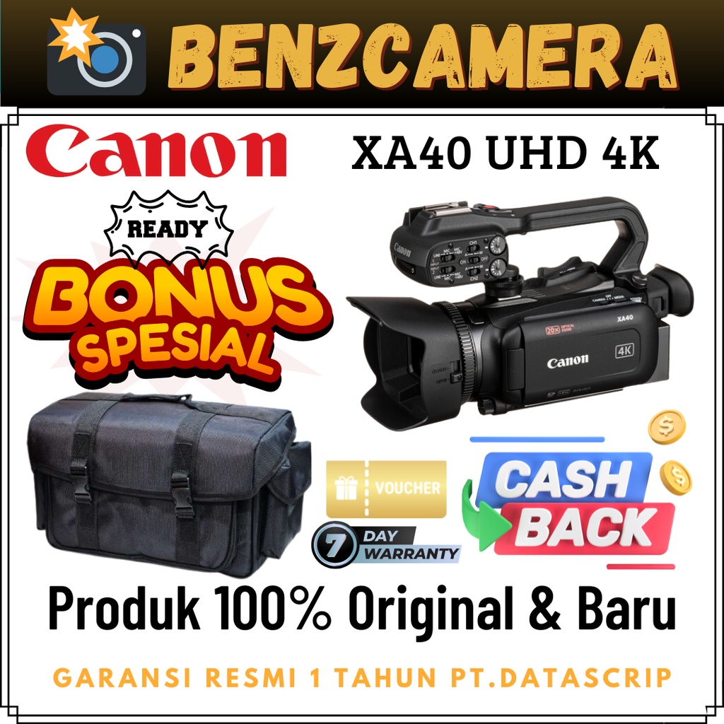 Jual Canon XA40 UHD 4K Professional Camcorder | Shopee Indonesia
