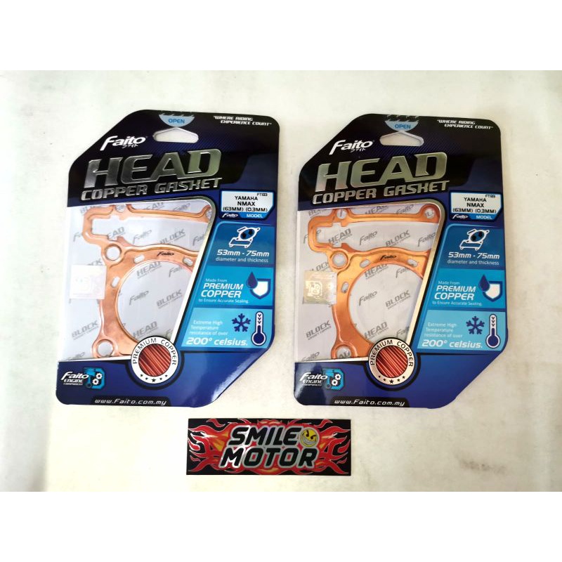 Jual PACKING HEAD GASKET TEMBAGA COPPER NMAX NEW OLD/AEROX NEW OLD/R15 ...