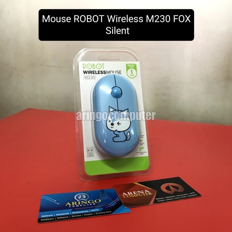 Jual Mouse ROBOT Wireless M230 FOX Silent | Shopee Indonesia
