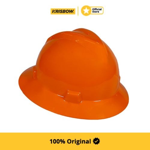Jual Safety Helmet Krisbow Full Brim Helm Pengaman Hdpe - Oranye ...