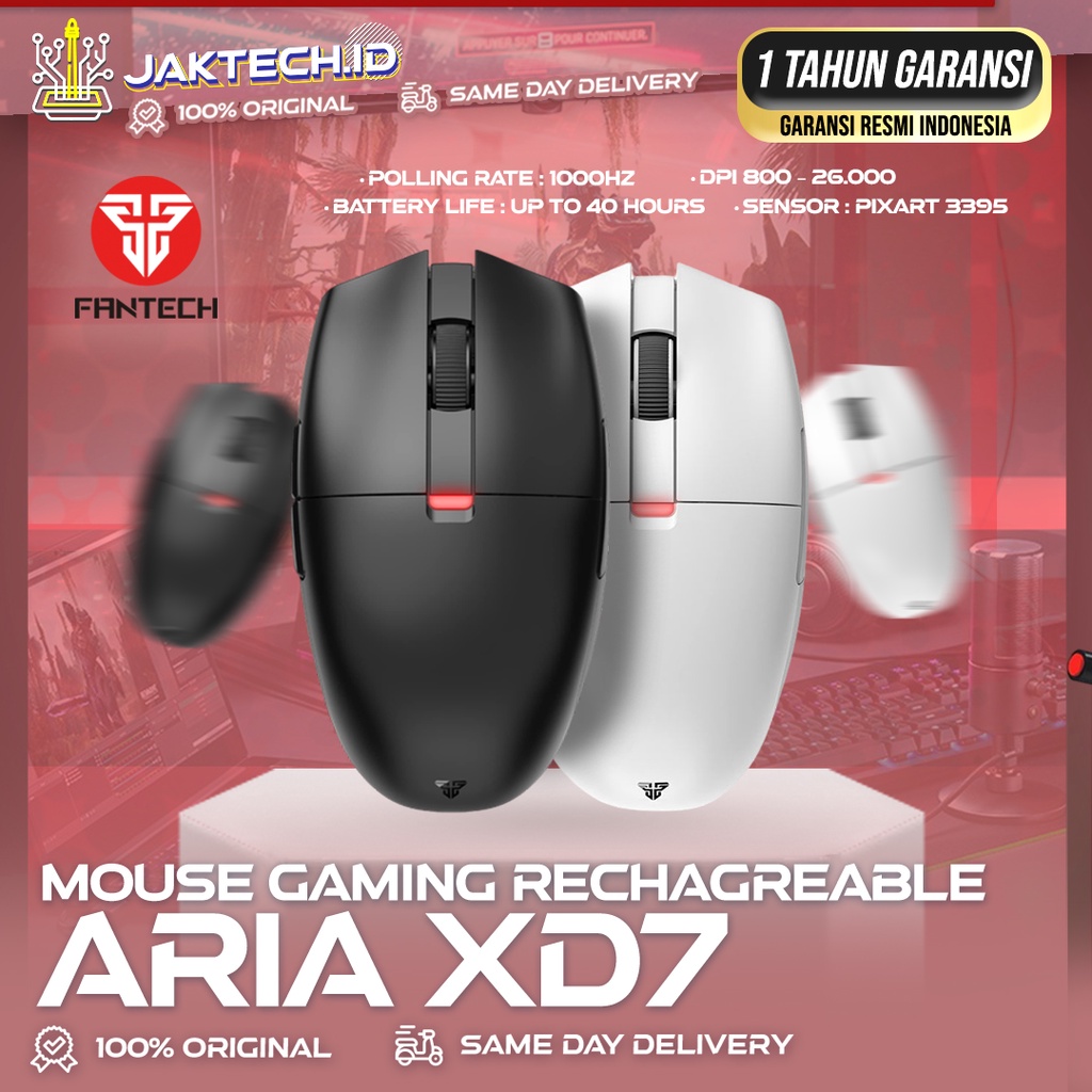 Jual Fantech Aria XD7 3in1 Wireless Gaming Mouse Rechargeable | Shopee ...