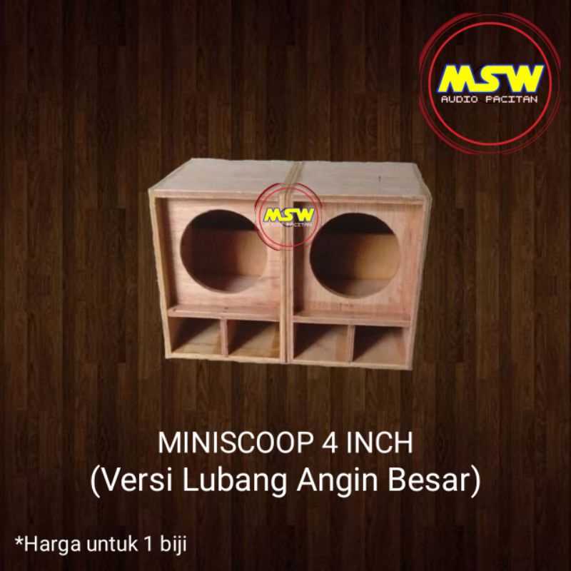 Jual BOX MINISCOOP 4 INCH SINGLE (VERSI LUBANG ANGIN LEBAR) | Shopee ...