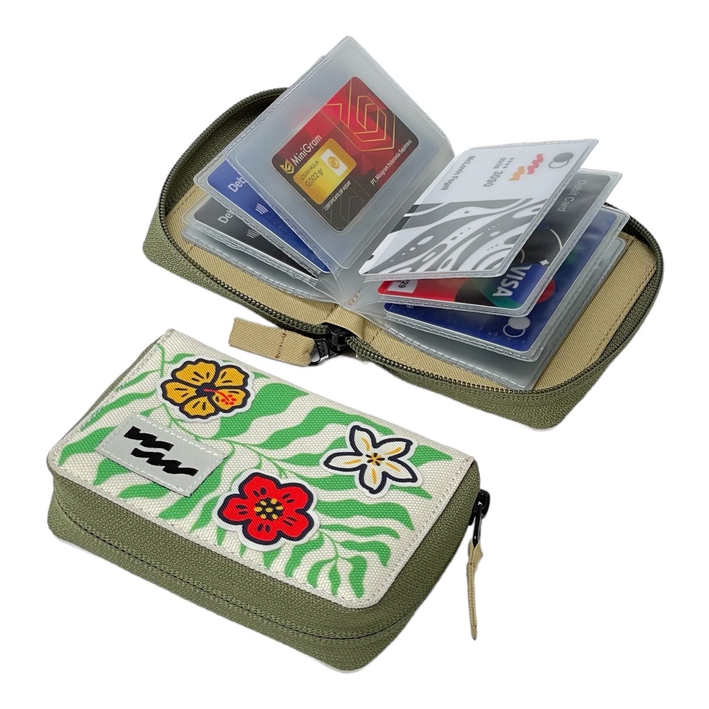 Jual Dompet Kartu Mika Resleting Card Holder Mini tempat ATM Emas Antam ...