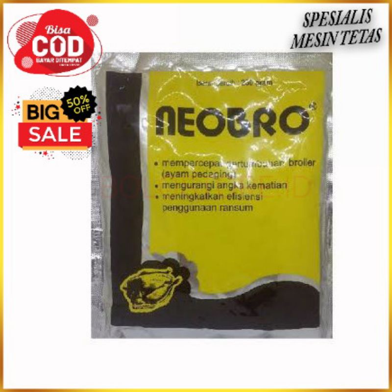 Jual NEOBRO 250 Gr - Vitamin Penambah Berat Penggemuk Ayam Broiler ...