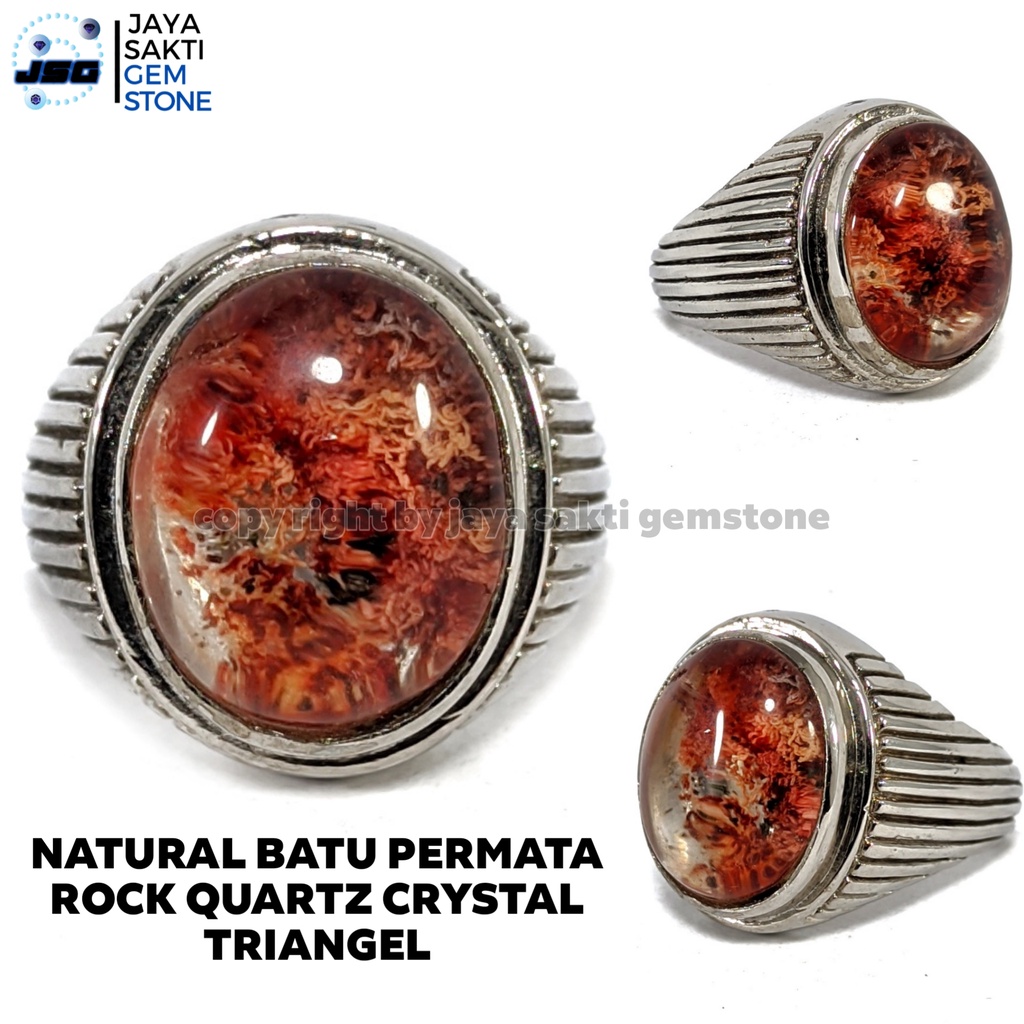Jual Natural Batu Permata Rock Quartz Crystal Triangel RC01 | Shopee ...