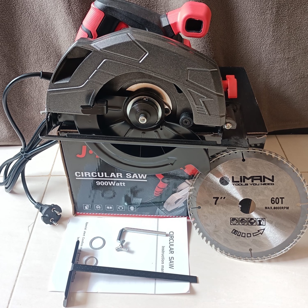 Jual Mesin potong kayu 7in circular saw JLD J1853 gen 2 mesin belah ...