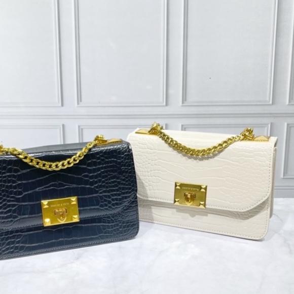 Jual BISA COD ️11.11 BIG SALE | Tas Wanita CK CROC EFFECT CHAIN STRAP ...