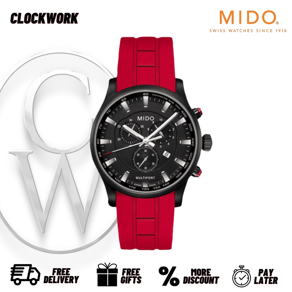 Jual Jam Tangan Mido M005.417.37.051.40 MULTIFORD CHRONOGRAPH Quartz ...