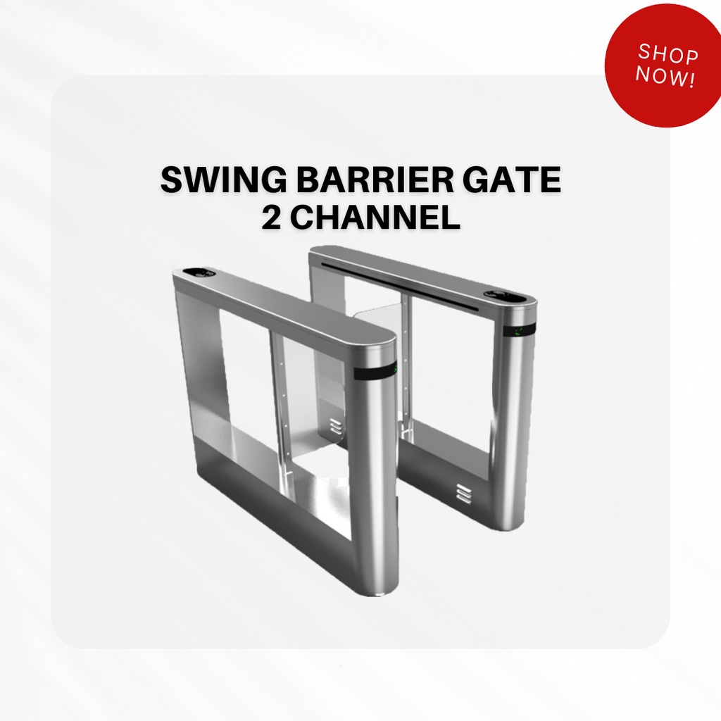 Jual SWING BARRIER GATE 2CH/ PEDESTRIAN GATE / ACCESS CONTROL | Shopee ...