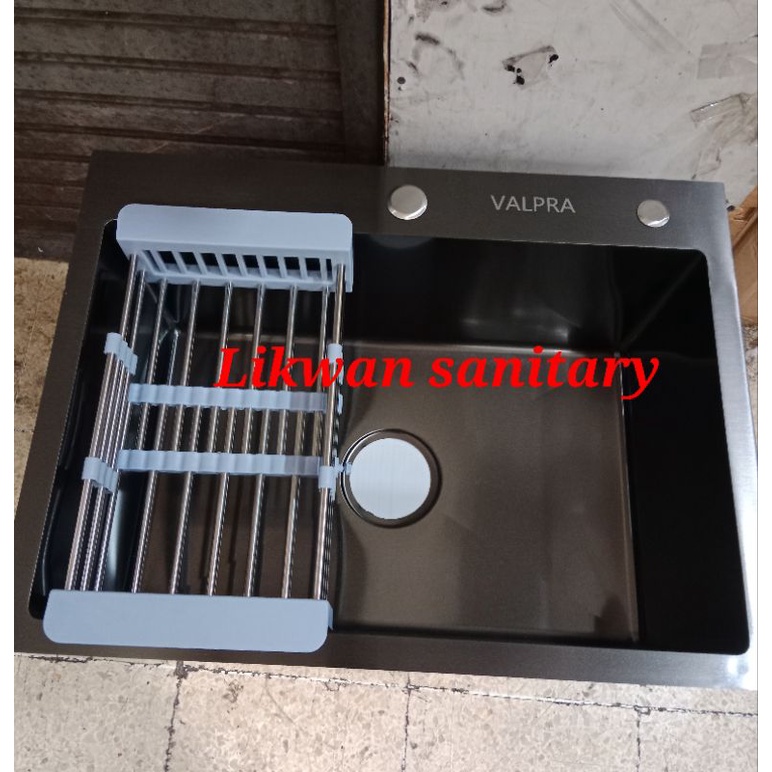 Jual Kitchen sink stainless black 6045 Valpra ORIGINAL / Bak cuci ...