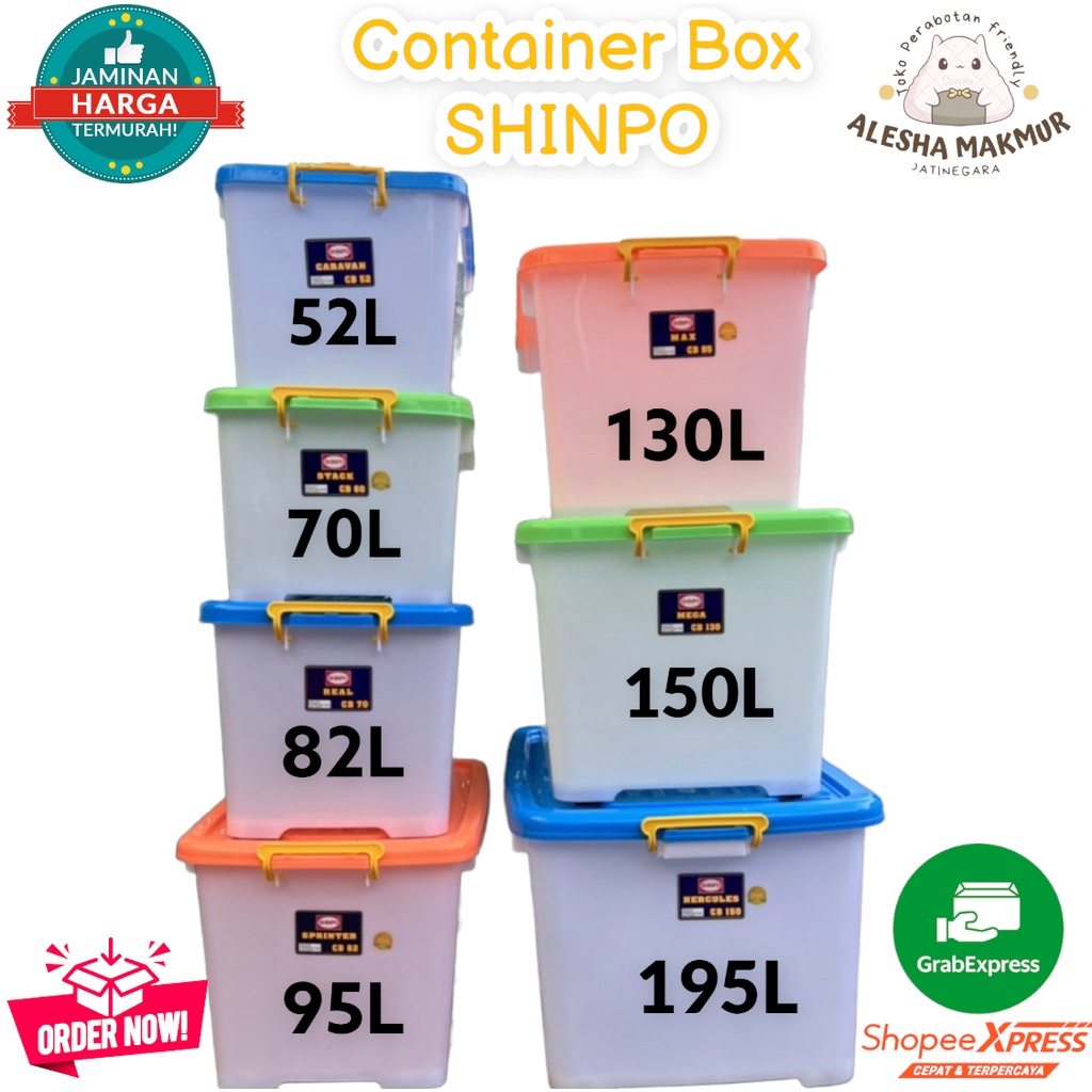 Jual SHINPO Container Box / Box Serbaguna / CB 52-60-70-82-95-130-150 ...