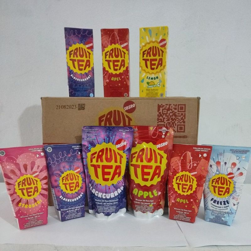 Jual FRUIT TEA KOTAK 250ml GENGGAM 200ml POUCH 200ml | Shopee Indonesia