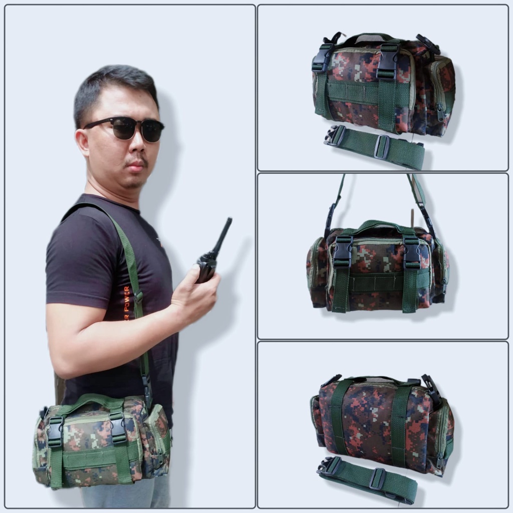Jual Tas Slempang Pria Original Tactical ( HARGA GROSIR ) Tas Army ...