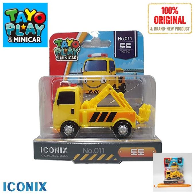 Jual Iconix Tayo The Little Bus Play Minicar Toto Towing Car Korean ...