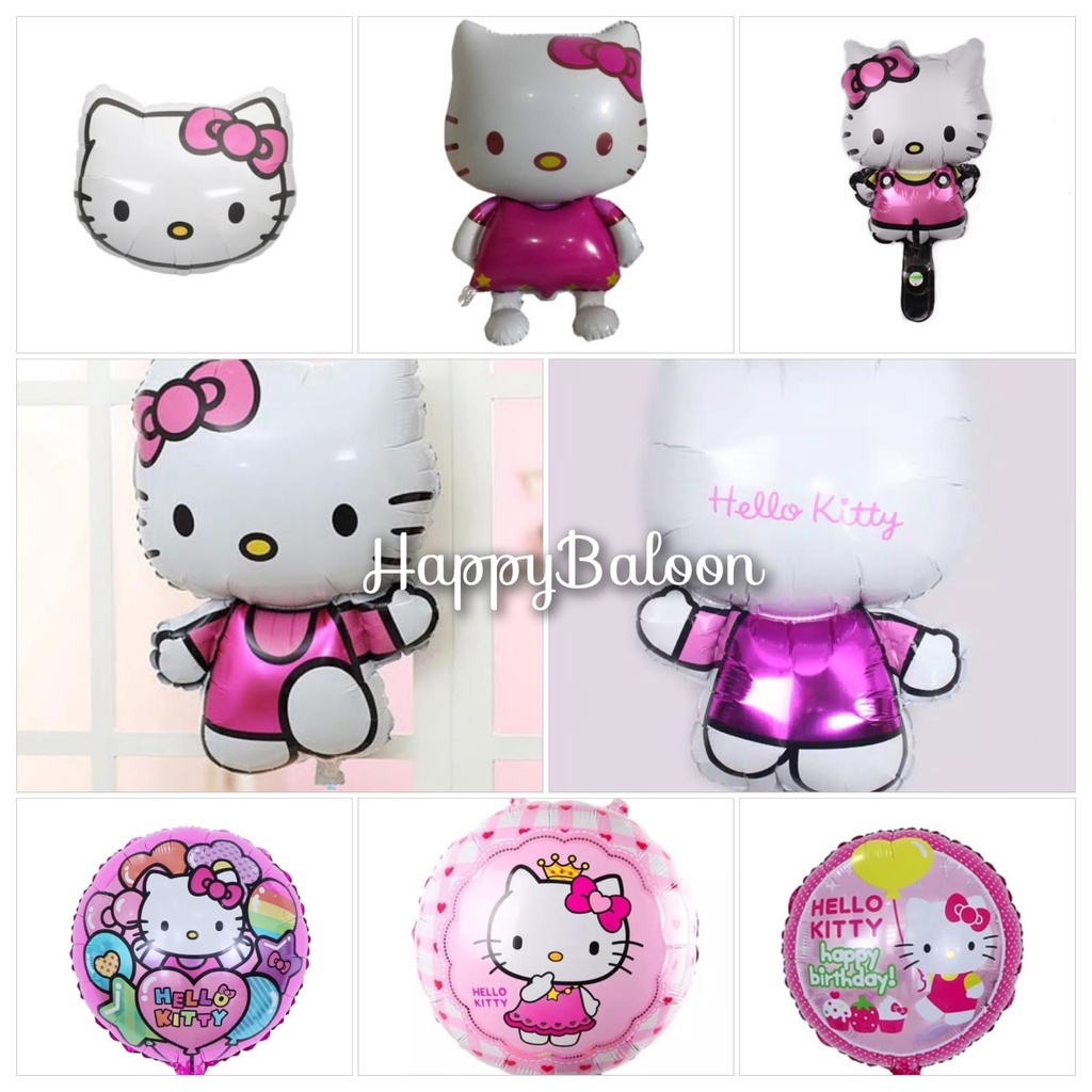 Jual Balon Ulang Tahun Hello Kitty Foil Helo kiti kity run kucing ...