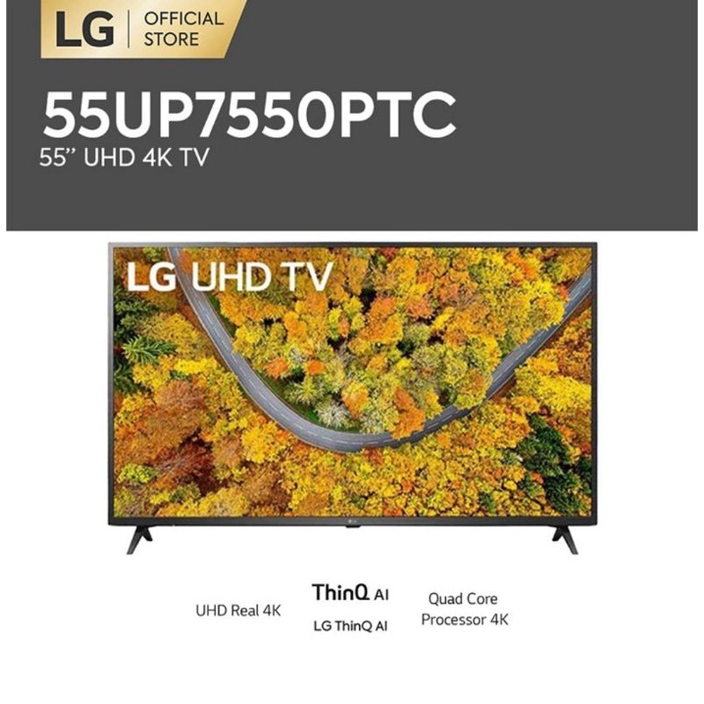 Jual LG Smart LED TV 4K UHD 55 Inch - 55UP7550PTC | Shopee Indonesia