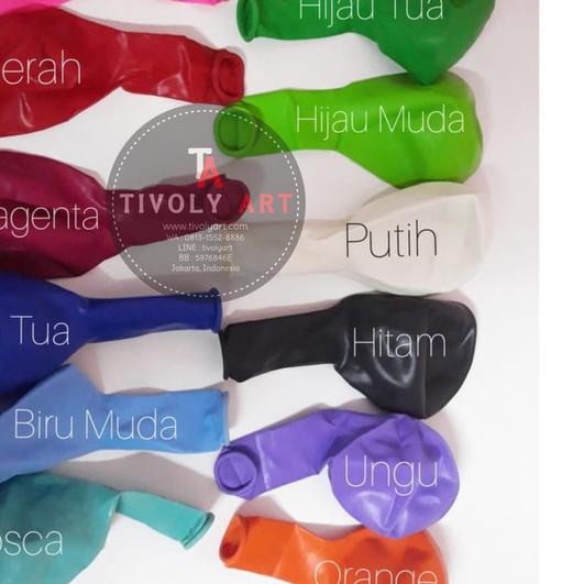 Jual Balon Doff PERPACK / Balon Latex DOFF 12 Inch Perpack isi 100 Pcs ...