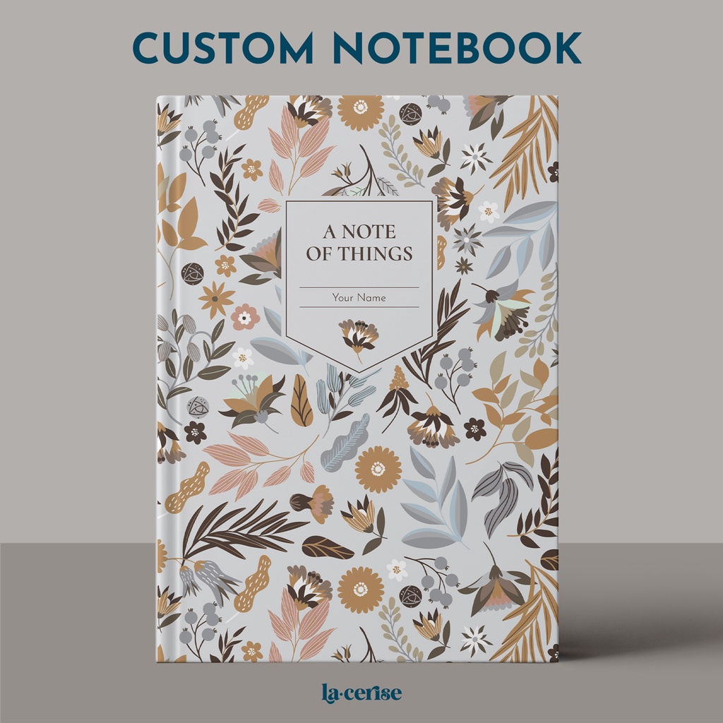 Jual Marigold Grey / Custom Notebook Aesthetic, Journal, Diary, Gift ...