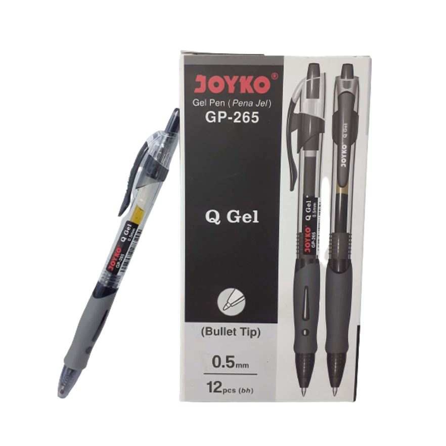 Jual Pen Gel Joyko GP-265 pulpen gel HITAM isi 12 pcs | Shopee Indonesia