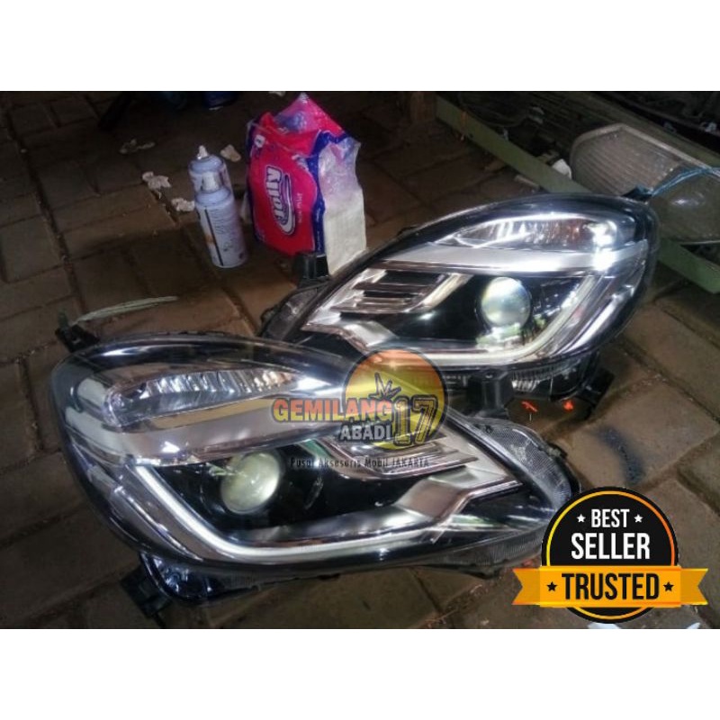 Jual headlamp mobilio rs dan brio rs 2017 facelift projie original hrga ...