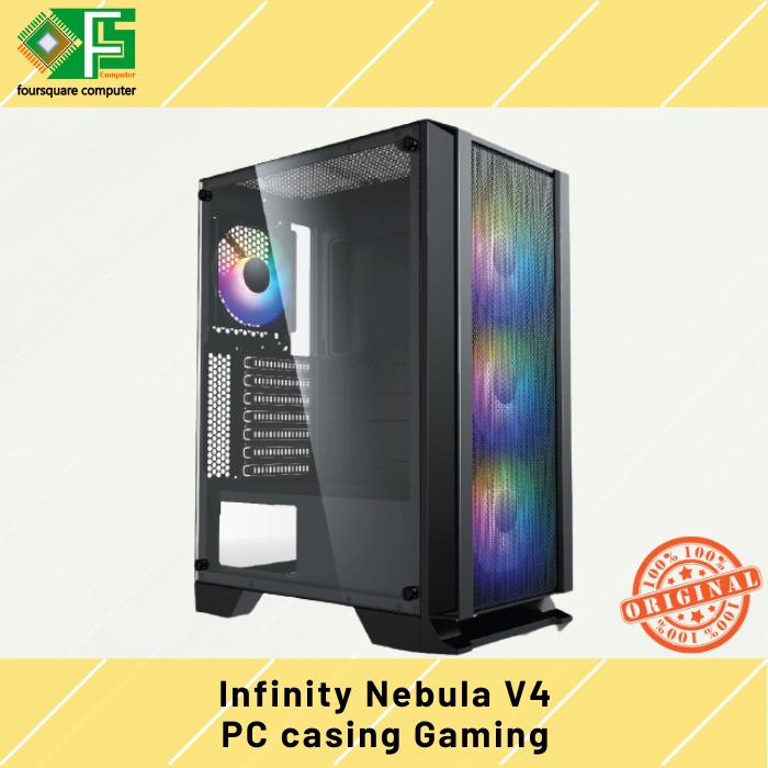 Jual Infinity Nebula V4 Hitam | PC Casing Komputer Gaming | Shopee ...