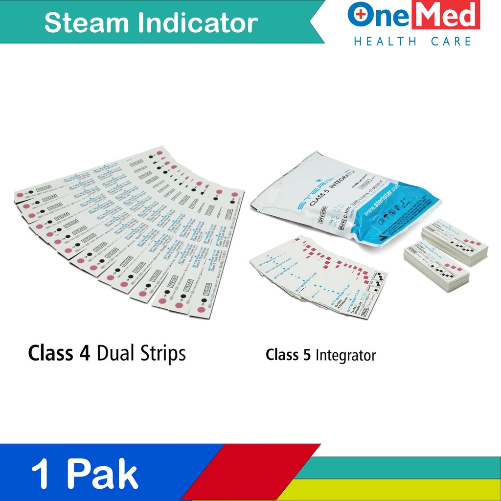 Jual Steam Indicator Class 4 Dual Strip (isi 250x2) Steri Star / Steam ...