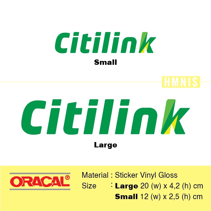 Jual Sticker Citilink, Sticker Logo Citilink, Cutting Sticker Citilink ...