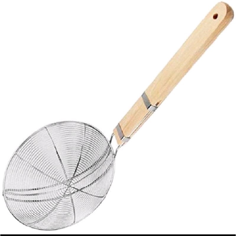 Jual Saringan minyak / Saringan minyak gagang kayu / serok gorengan ...