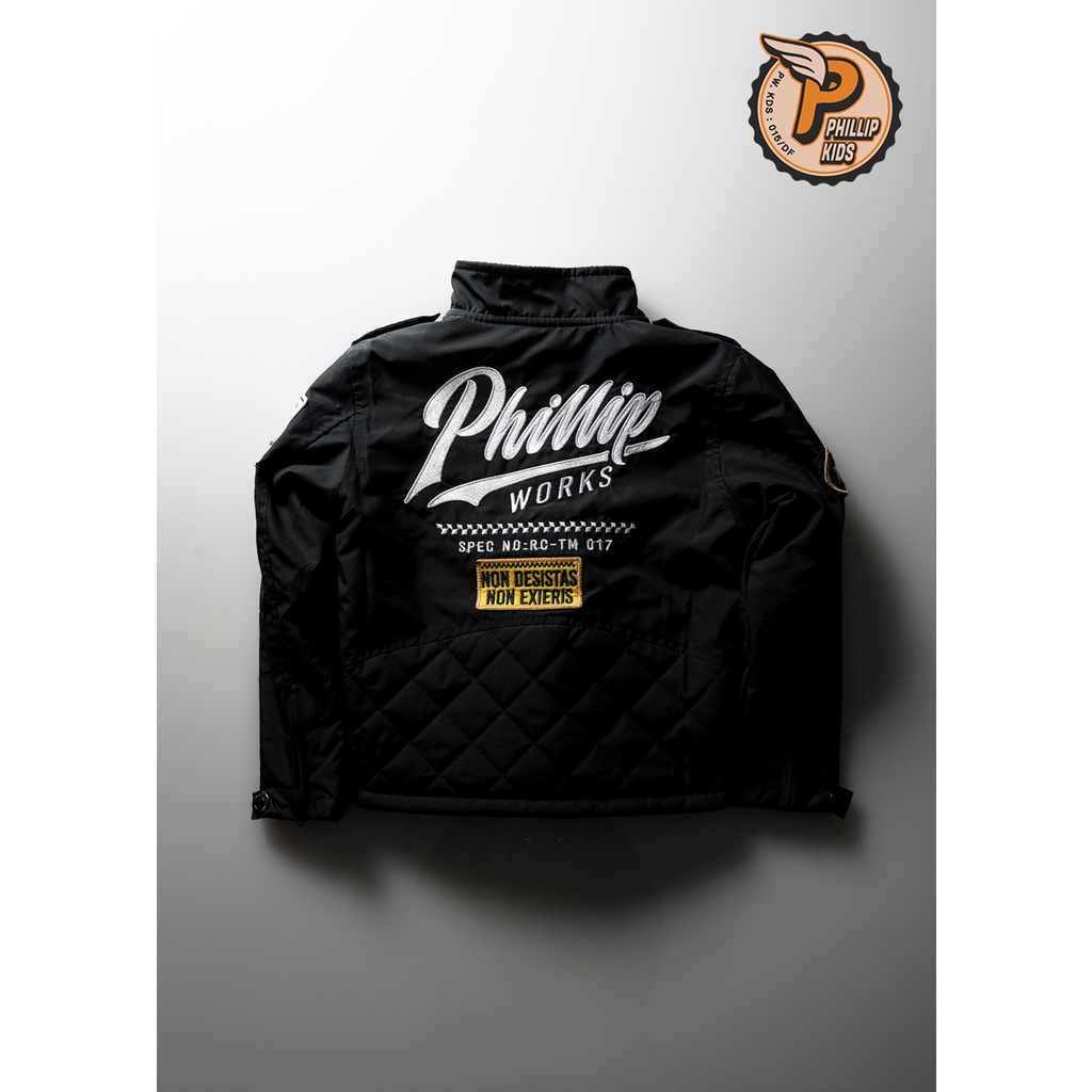 Jual PHILLIP WORKS JACKET Kamikaze Kids - JAKET MOTOR ANAK | Shopee ...