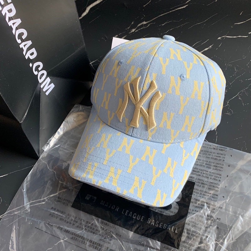 Jual NY MONOGRAM SOFT BLUE CAP | Shopee Indonesia