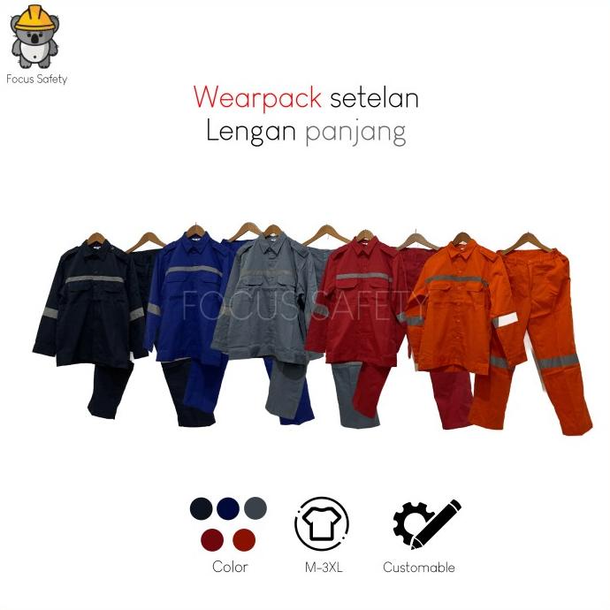 Jual Wearpack/Wear Pack/Safety Model Setelan Lengan Panjang L, XL, XXL ...