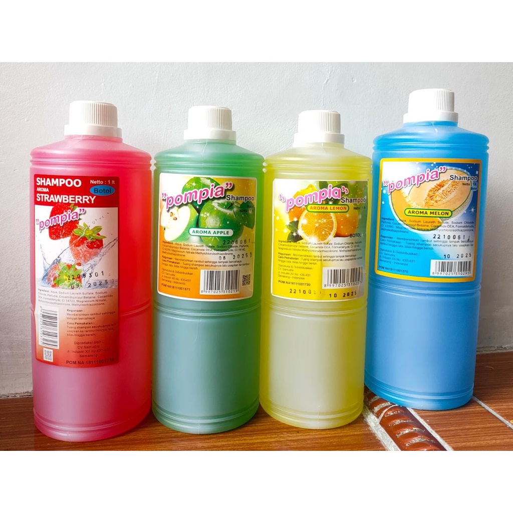 Jual SHAMPO POMPIA BOTOL/ SHAMPO POMPIA 1000ML/ SHAMPO POMPIA KEMASAN ...