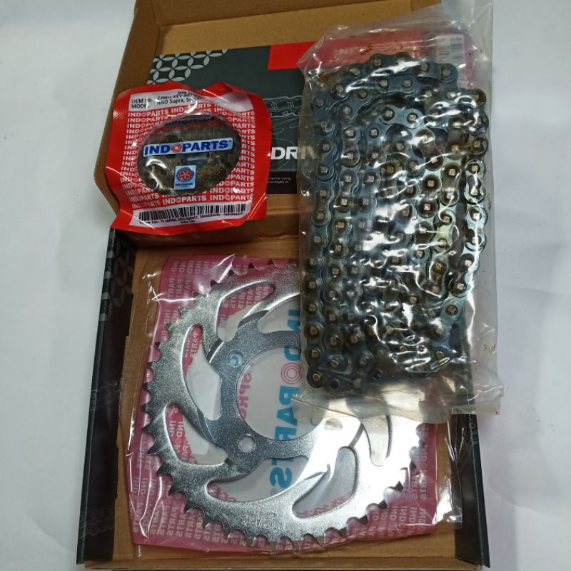 Jual Gear Set Gir Rantai motor honda,Supra,original merek indoparts ...