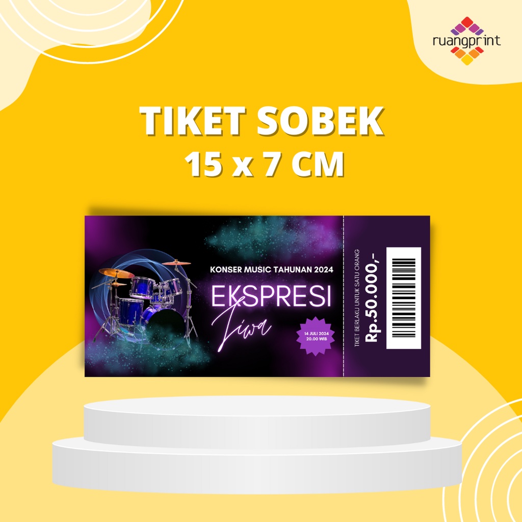 Jual tiket sobek / tiket event / tiket acara / tiket konser / tiket ...