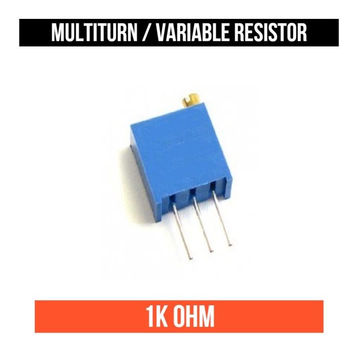 Jual Multiturn Resistor 1K 102 1 Kilo Ohm Trimmer Potensiometer ...