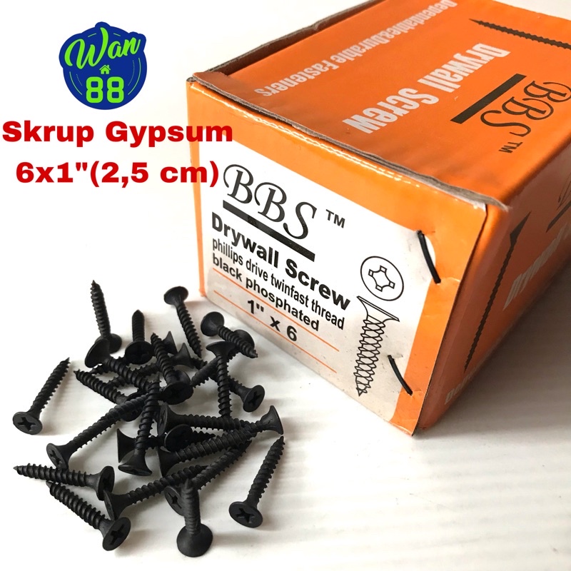 Jual Skrup Gypsum 6 x 1” ( 2,5 cm ) BBS/SBS 900 gr | Shopee Indonesia
