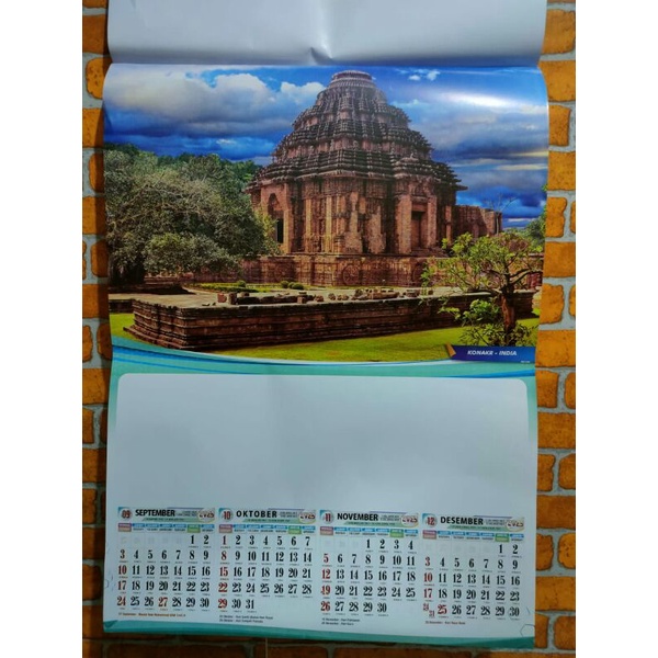 Jual kalender dinding caturwulan gambar pemandangan alam 2023 | Shopee ...