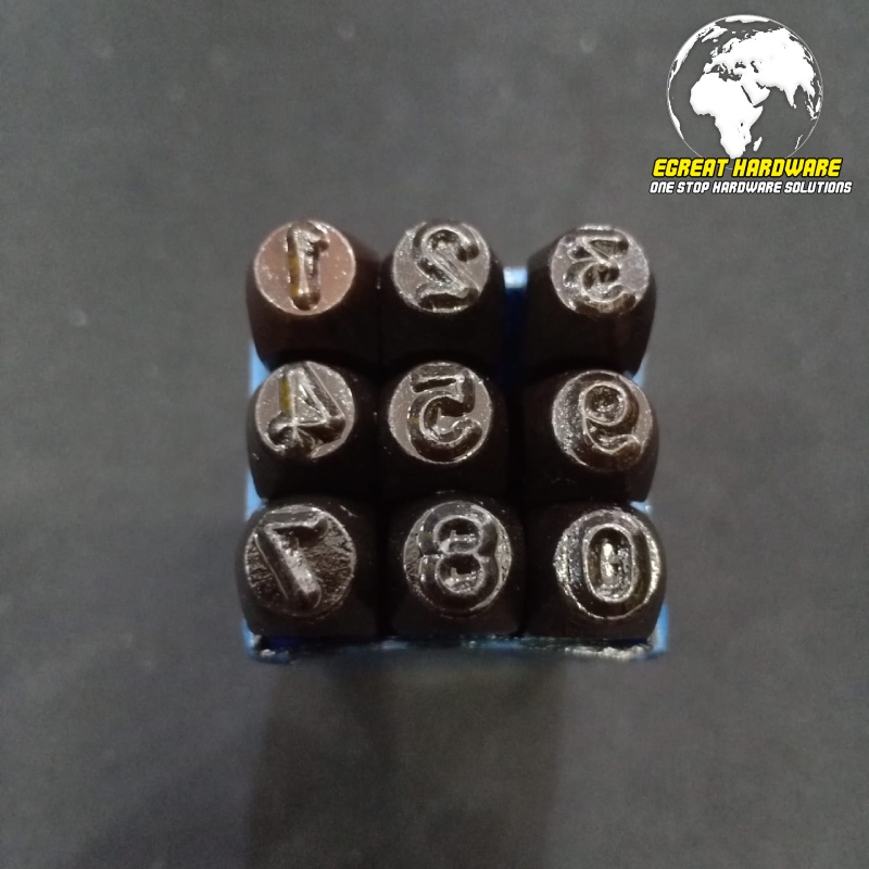 Jual Punch Marking Cetakan Besi Angka Solar 1/2Inc I 12.7mm | Shopee ...