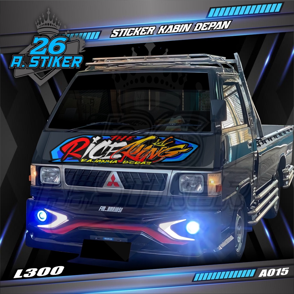 Jual Stiker Decal Kabin Depan RICE KING RAJANYA BERAS All Pick Up Pick ...