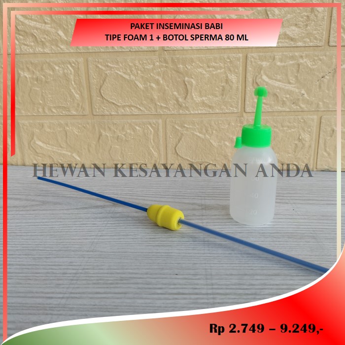 Jual Paket Inseminasi Babi Tipe Foam dan Spiral Dengan Botol Sperma ...