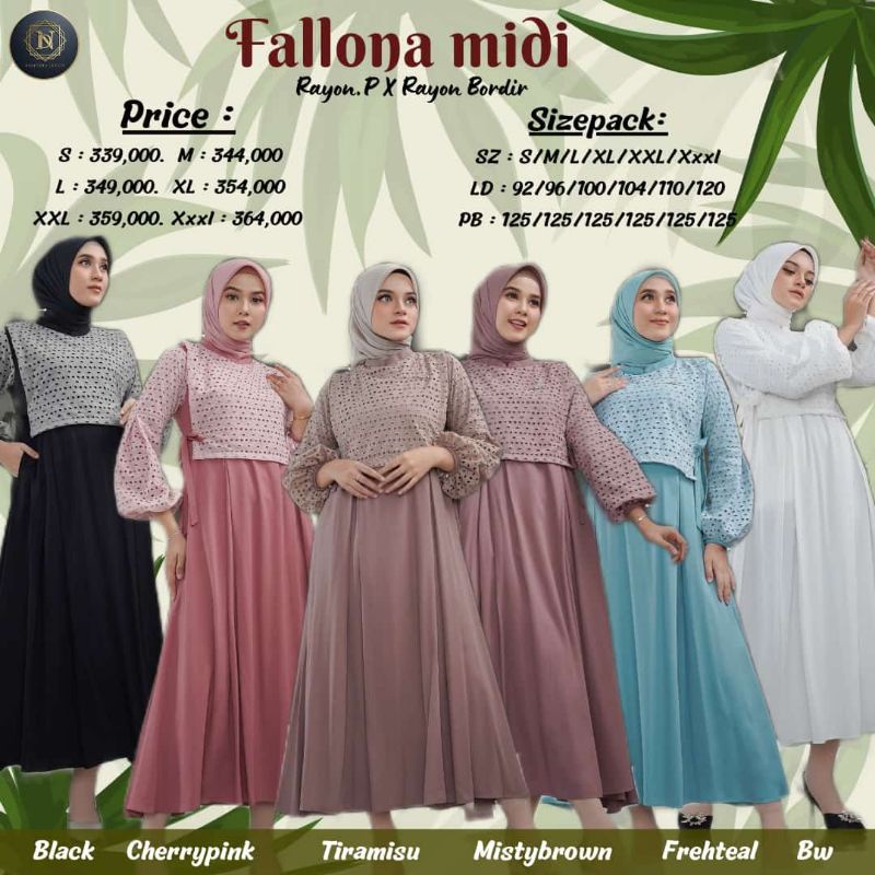Jual FALLONA MIDI DRESS Nadheera Luxury | Shopee Indonesia